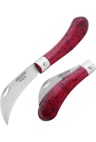 Telvesse Desan Eğri Aşı Bıçağı Paslanmaz Ceviz Aşı Çakısı 19 cm Kırmızı Telvesse Desan Eğri Aşı Bıçağı Paslanmaz Ceviz Aşı Çakısı 19 cm Kırmızı