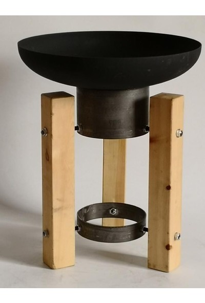 Vi̇e M600 Woodstyle Bahçeşömi̇nesi̇ Ateş Çukuru Mangal 75 x 75 x 70