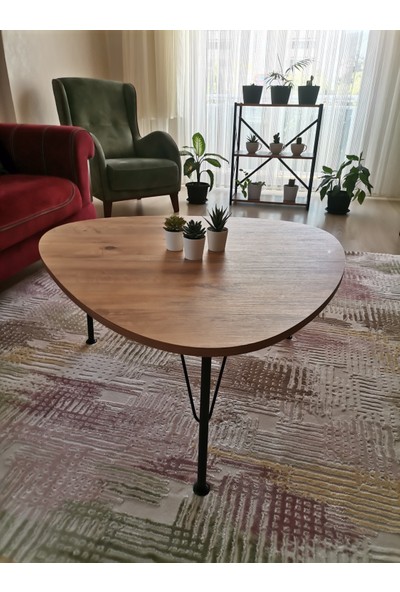 90X90 cm Atlantik Çam Desen Pena Orta Sehpa