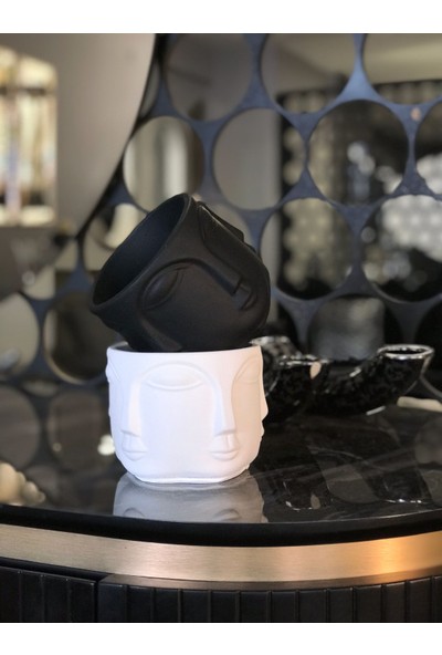 Edda DSG Buddha Yüz 2'li Saksı Edda DSG Buddha Yüz 2'li Saksı