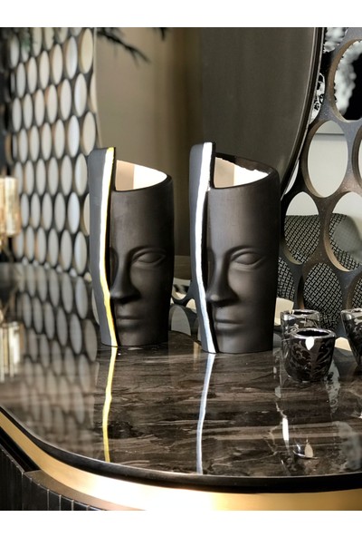 Edda DSG Tek Yüz Vazo 2'li Renkli Edda DSG Tek Yüz Vazo 2'li Renkli