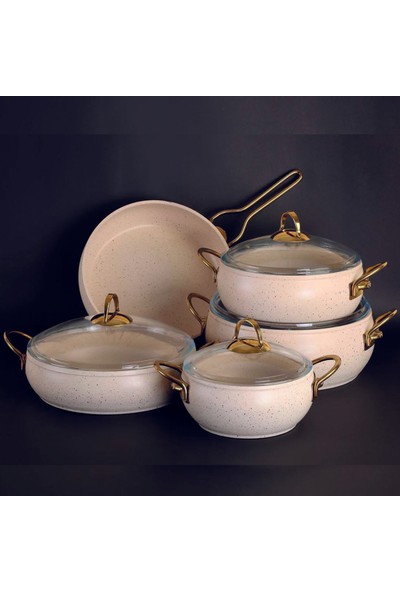 Serenli (Parem) 9 Parça Granit Tencere Seti