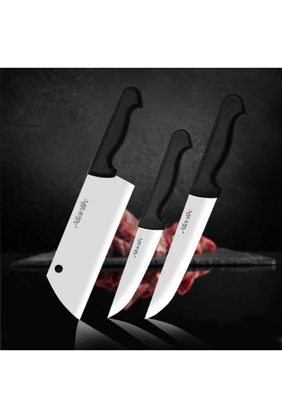 Atlantik 61059 Çok Amaçlı 3'lü Satırlı Kurban Bıçak Seti