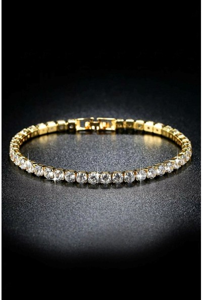 The Collection Kadın Lüks Su Yolu Altın Renk Kararmaz Çelik Bileklik The Collection Kadın Lüks Su Yolu Altın Renk Kararmaz Çelik Bileklik