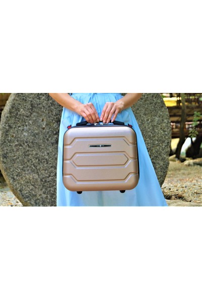 Trendsbag Travel Store Abs Makyaj Çanta - Gold