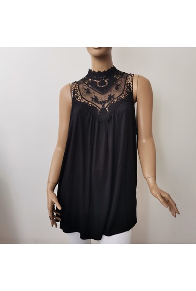 Boutiqua Dantel Detaylı Şık Bluz