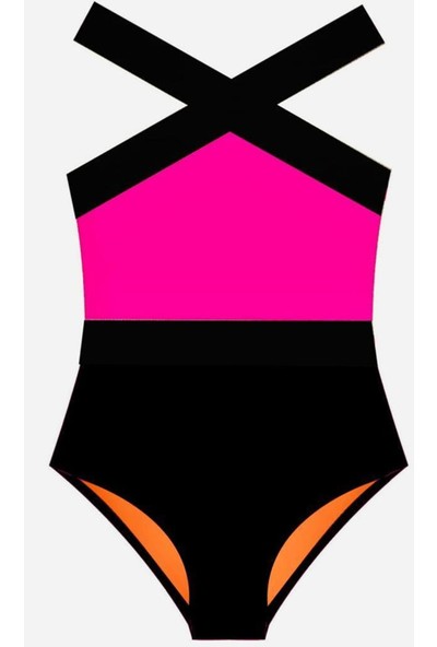 Deep Beach Siyah-Fuşya Kız Çocuk Mayo DB200703CM Deep Beach Siyah-Fuşya Kız Çocuk Mayo DB200703CM