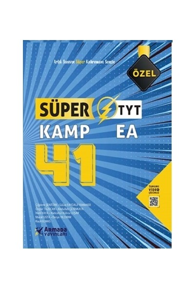 Armada Yayınları TYT Süper EA 41 Kamp Soru Bankası