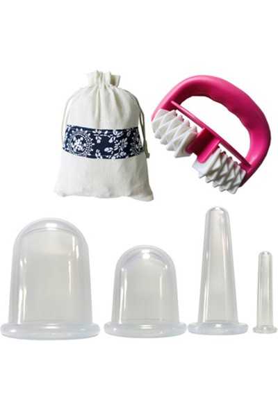 Zonne 4 Adet Vakum Bardak + Masaj Silindiri Silikon Çukur Seti (Yurt Dışından) Zonne 4 Adet Vakum Bardak + Masaj Silindiri Silikon Çukur Seti (Yurt Dışından)