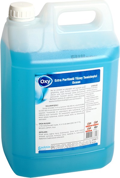Oxy Extra Parfümlü Yüzey Temizleyici Ocean 5 kg Oxy Extra Parfümlü Yüzey Temizleyici Ocean 5 kg