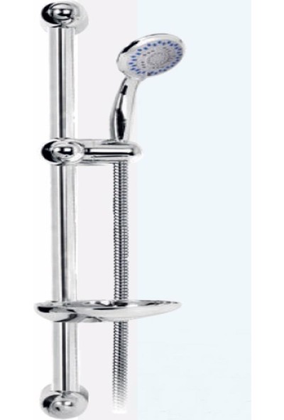 Azm Hırdavat Galya Sürgülü Duş Seti Krom-Siyah 710251