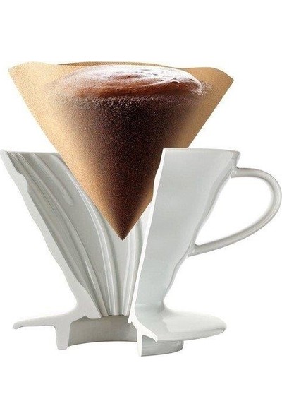 Yb Dripper V60 Filtre Kahve Demleme Seramik Dripper Porselen Yb Dripper V60 Filtre Kahve Demleme Seramik Dripper Porselen