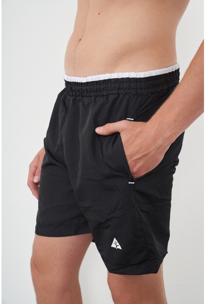 Çetinkaya Chester Polo Erkek Mikro Diz Üstü Deniz Şortu Siyah Çetinkaya Chester Polo Erkek Mikro Diz Üstü Deniz Şortu Siyah