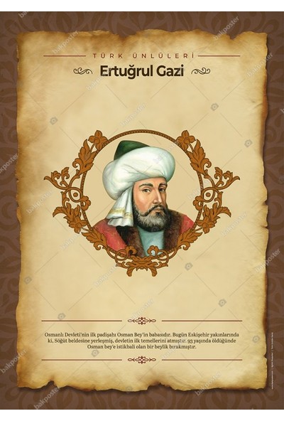 Bak Poster Ertuğrul Gazi 100X140 cm - Vinil ( Branda )