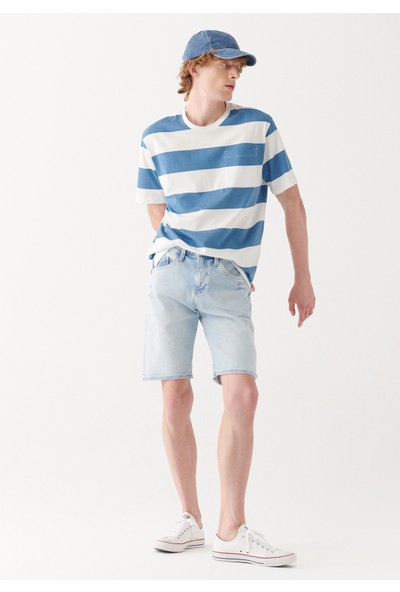 Mavi Brian Bleach Mavi Premium Jean Şort Mavi Brian Bleach Mavi Premium Jean Şort