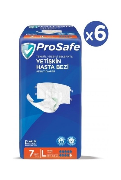 Prosafe Belbantlı Hasta Bezi L Beden 42'li