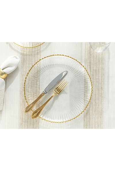 English Home Graceful Cam Pasta Tabağı 21 cm Gold English Home Graceful Cam Pasta Tabağı 21 cm Gold