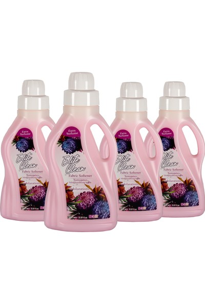 Elite Clean Çamaşır Yumuşatıcısı Çiçek Bahçesi 4 x 1 lt