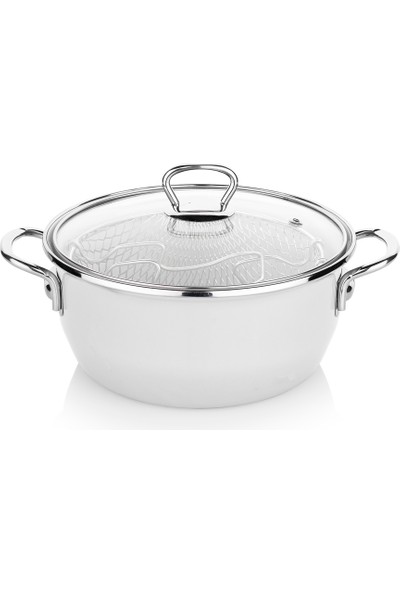 Schafer Glaze Emaye Kızartma Tenceresi