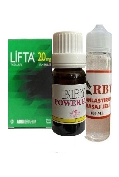 Lif-Ta Sertleştırıcı Geciktırıcı 4 Lü Rby Power Bayan Damla ve Rby Kayganlastırıcı Jel Lif-Ta Sertleştırıcı Geciktırıcı 4 Lü Rby Power Bayan Damla ve Rby Kayganlastırıcı Jel