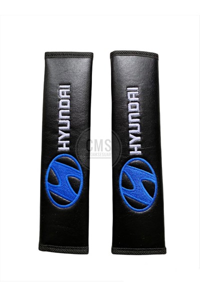 Cms Hyundaı Deri Emniyet Kılıfı Siyah - Hyundai Deri Kemer Pedi