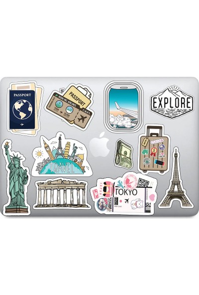 Nanospace Travel Bilgisayar Telefon Kaykay Termos Kask Için Suya Dayanklı Sticker Seti Nanospace Travel Bilgisayar Telefon Kaykay Termos Kask Için Suya Dayanklı Sticker Seti