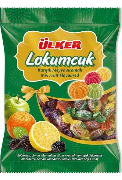 Ülker Lokumcuk Karışık Meyveli Yumuşak Şeker 350 gr x 6 Adet Ülker Lokumcuk Karışık Meyveli Yumuşak Şeker 350 gr x 6 Adet