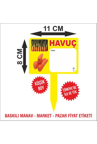 Çavuşoğlu Havuç Baskılı Manav Market Yazılıp Silinebilir Plastik Etiketi Çavuşoğlu Havuç Baskılı Manav Market Yazılıp Silinebilir Plastik Etiketi