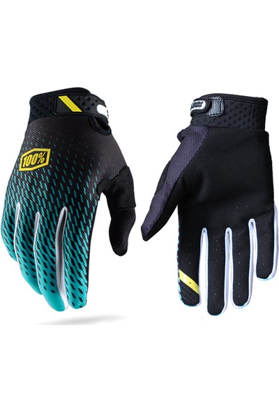 Smart Cabin Baskılı Tam Parmak Ince Motosiklet Eldiveni - Mavi/siyah (Yurt Dışından)