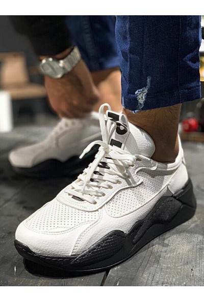 Pabucmarketi Erkek Beyaz Günlük Ayakkabı