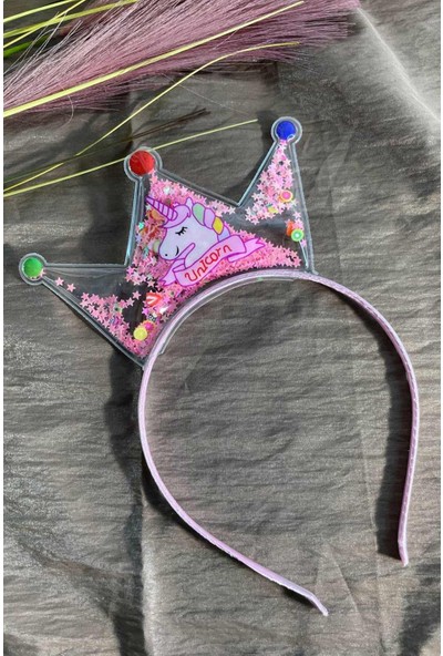 Şubu Tasarım Figürlü Şeffaf Taç Fuşya SBT0968