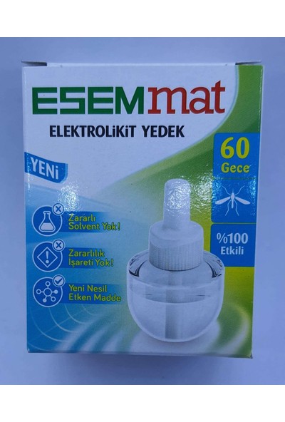 Esemmat Elektrolikit Yedek 60 Gece