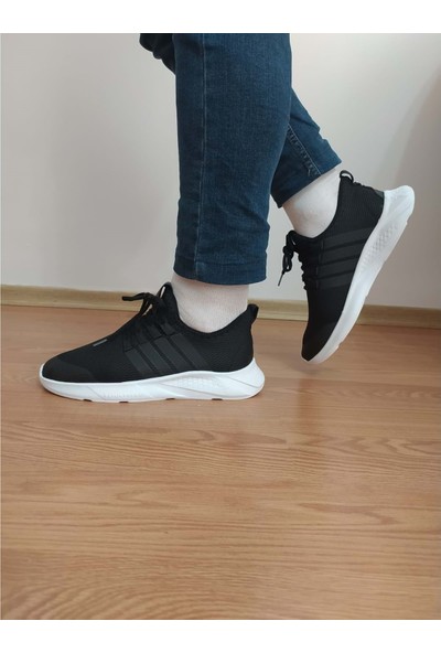 Pabuçhan 0561 Erkek Günlük Yürüyüş Spor Ayakkabı - BTMK00561-SIYAH Beyaz-44