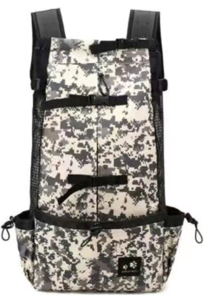 Qiruich Ayarlanabilir Evcil Hayvan Taşıyıcı Sırt Çantası - Kamuflaj (Yurt Dışından)