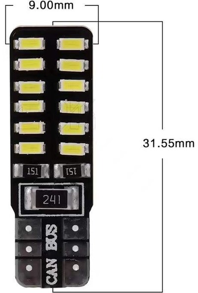 Zrh T10 Dipsiz W5W Canbus 24 Ledli Beyaz Park Plaka Ampülü (2 Adet) Zrh T10 Dipsiz W5W Canbus 24 Ledli Beyaz Park Plaka Ampülü (2 Adet)