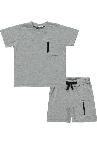 Civil Boys Erkek Çocuk Şortlu Takım 2-5 Yaş Grimelanj