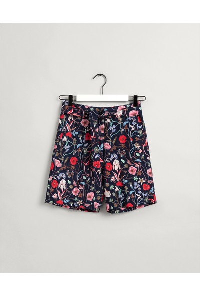 Gant Kadın Mavi Desenli Şort 4020056.409