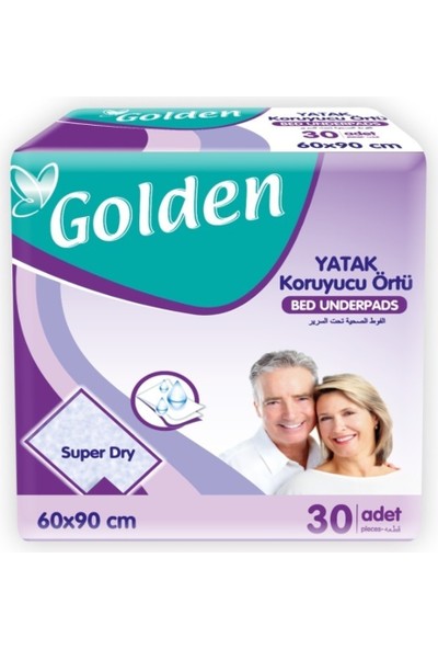 Golden Yatak Koruyucu Örtü 60 x 90 cm 30'lu