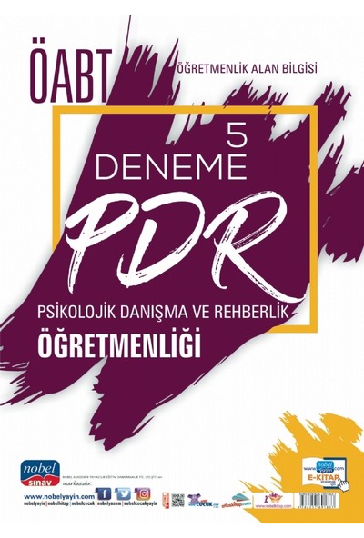 Öabt Pdr Psikolojik Danışma ve Rehberlik Öğretmenliği - Öğretmenlik Alan Bilgisi - 5 Deneme Öabt Pdr Psikolojik Danışma ve Rehberlik Öğretmenliği - Öğretmenlik Alan Bilgisi - 5 Deneme