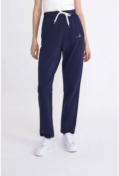 Haşema Lacivert Boru Paça Basic Pantolon