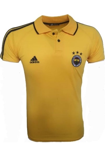Fenerbahçe Polo Yaka T-Shirt F-02093 - Sarı - Xl