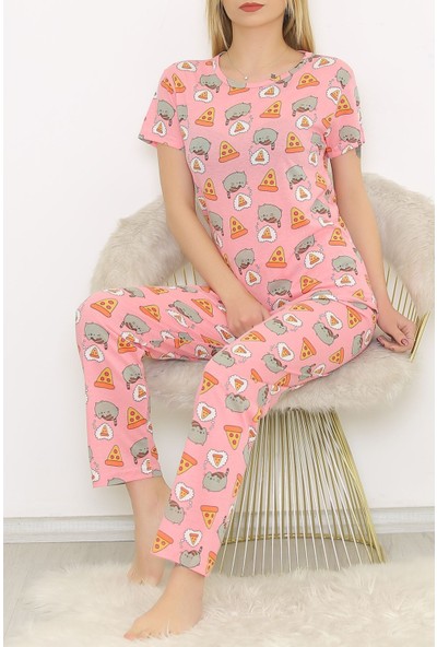 Depoxml Baskılı Pijama Takımı Pembedesenli - 9085.1287. Depoxml Baskılı Pijama Takımı Pembedesenli - 9085.1287.
