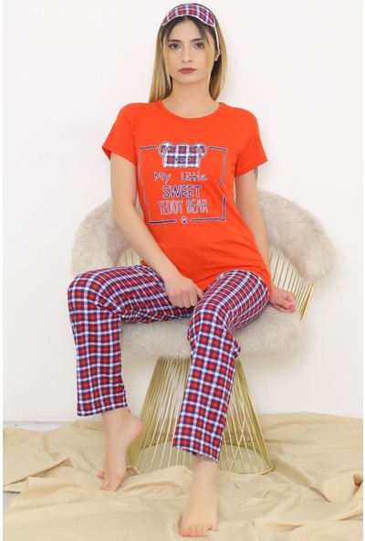 Depoxml Baskılı Pijama Takımı Kırmızılaci - 9085.1287.