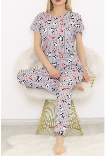 Depoxml Baskılı Pijama Takımı Desenlifüme - 9085.1287. Depoxml Baskılı Pijama Takımı Desenlifüme - 9085.1287.