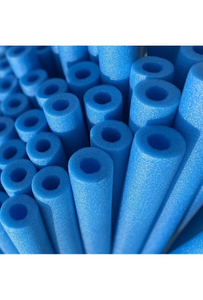 Senall Dekoratif Renkli Köpük Boru - Mavi - 3 Ad 100 cm