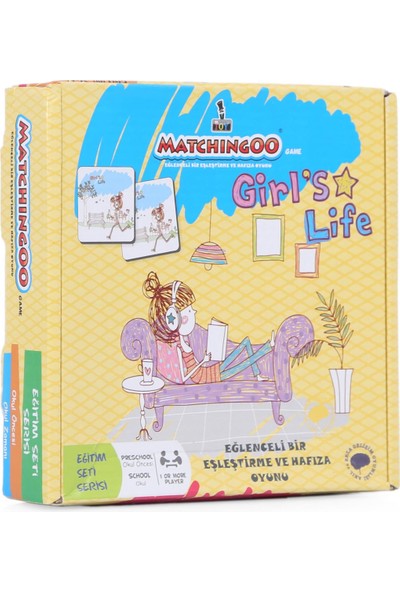 Masho Trend Matchingo Kızların Hayatı Hafıza Kartı - Eğitici Hafıza Kartları Seti