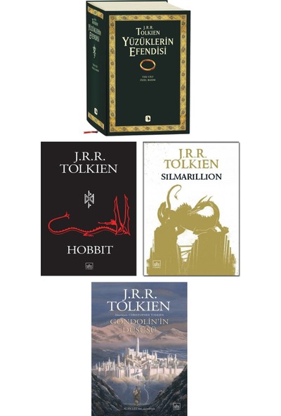 Yüzüklerin Efendisi Tek Cilt Özel Basım + Hobbit + Silmarillion + Gondolin’in Düşüşü / J.r.r. Tolkien – 4’lü Fantastik Roman Kitap Seti Yüzüklerin Efendisi Tek Cilt Özel Basım + Hobbit + Silmarillion + Gondolin’in Düşüşü / J.r.r. Tolkien – 4’lü Fantastik Roman Kitap Seti