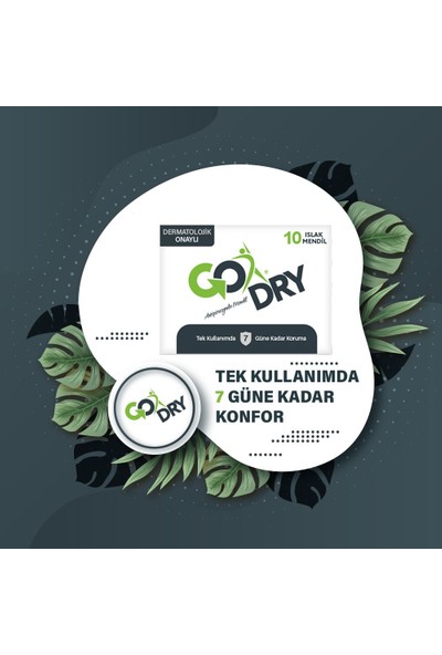 Go DryTer ve Koku Önleyici Islak Mendil