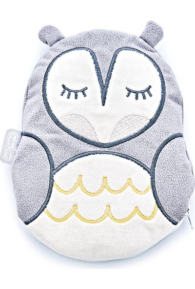 Baby Jem Babyjem Kiraz Çekirdekli Baykuş Kadife Gaz Yastığı 366 Gri Baykuş