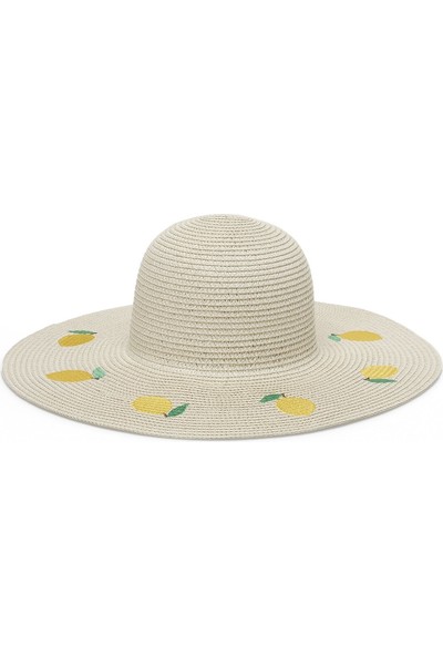 Butigo Lemon Hasır Şapka-W 2fx Kadın Şapka